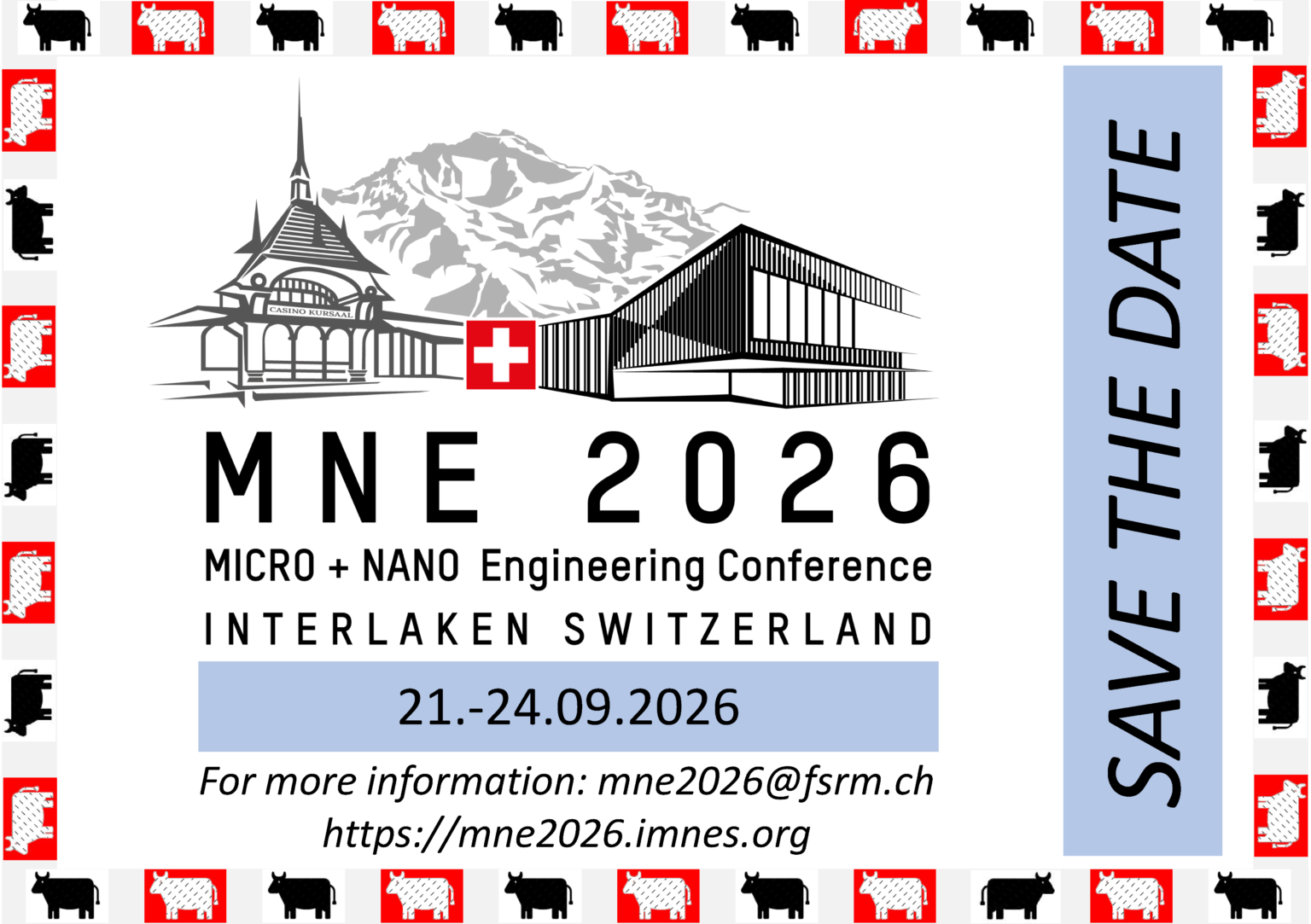 MNE 2026 – Micro-Nano Engineering 2026, Interlaken, Switzerland